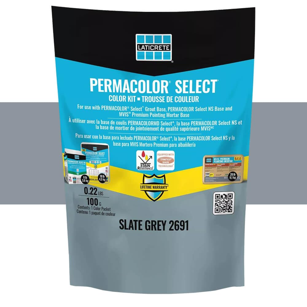 Permacolor SELECT Grout Color Kit (40+ Colors Available) (Slate Grey ...