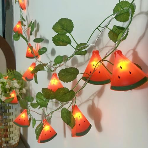 Amazon.com: Mudder 40 LEDs 10 ft Watermelon String Lights, Summer ...