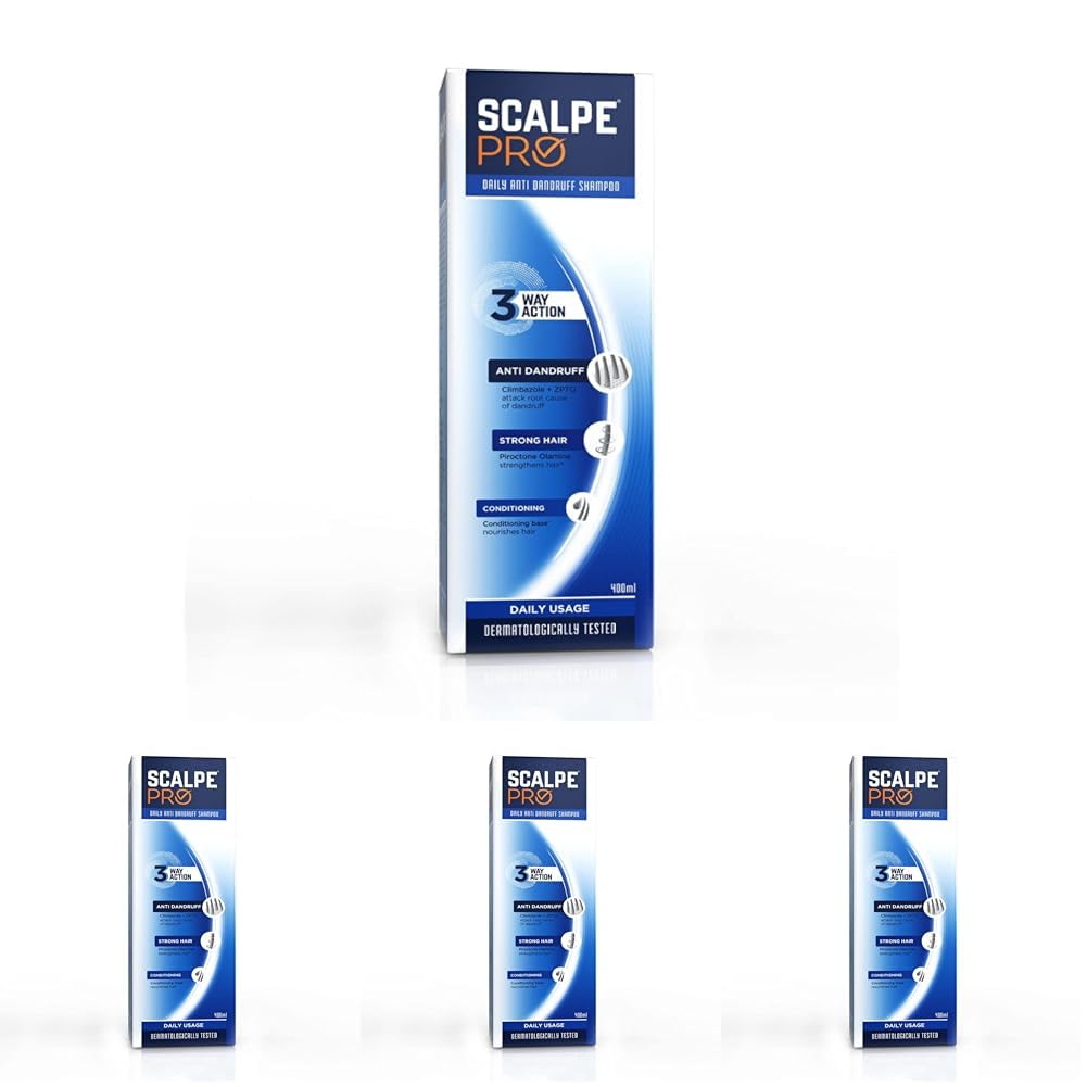Buy Scalpe Pro Anti dandruff Shampoo 400ml (Pack of 4) Online at Low ...