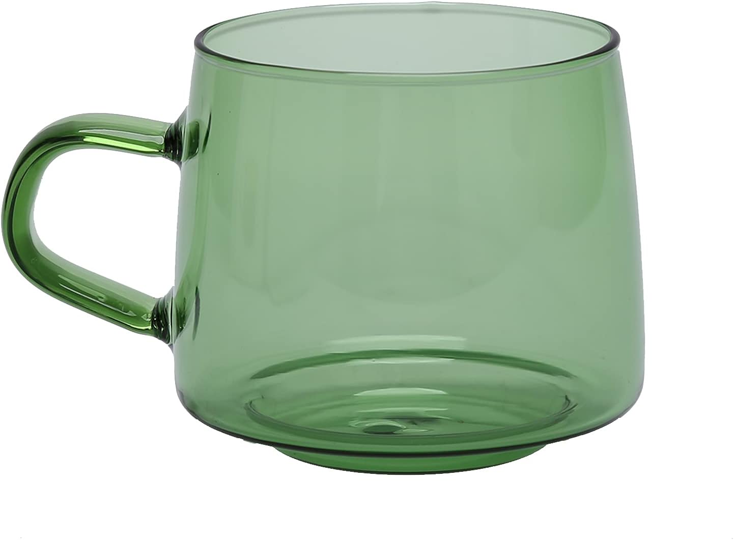 Amazon.com | 350ml Glass Coffee Cup Crystal Coffee Mug with Handle ...