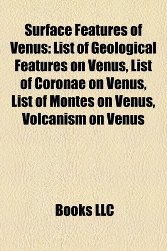 Surface Features of Venus: List of Geological Features on Venus, List ...