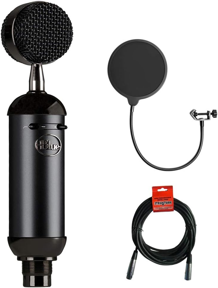 Amazon.com: Blue Blackout Spark SL XLR Condenser Microphone with Pop ...