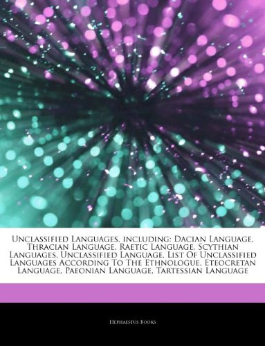 Amazon | Articles on Unclassified Languages, Including: Dacian Language ...
