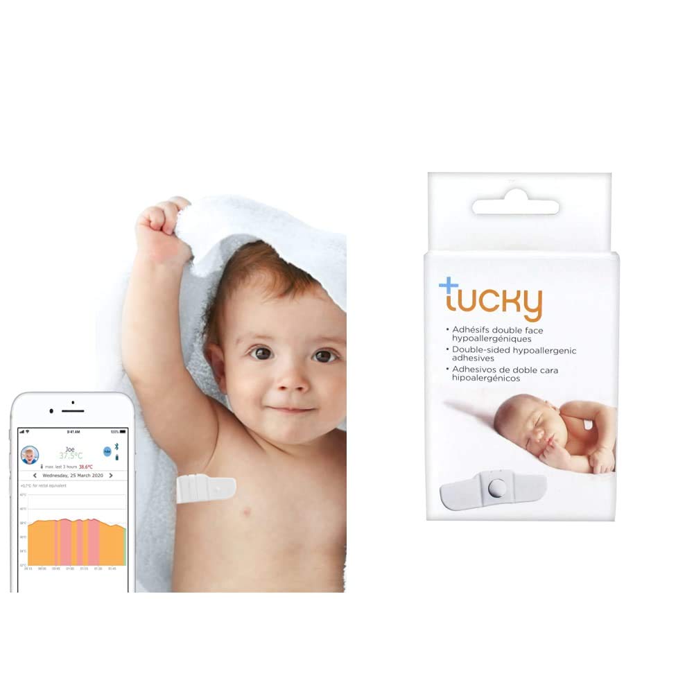 Buy Tucky Wearable Connected Thermometer & Tucky Adhesive Refill Kit ...
