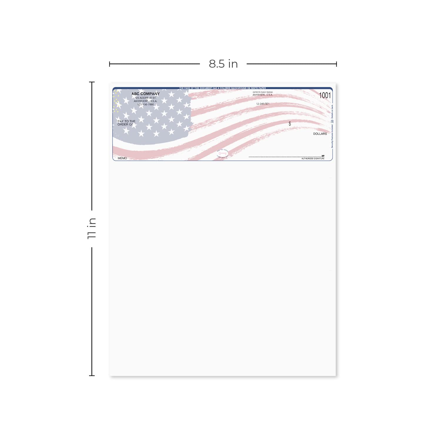 American Flag Check Designs