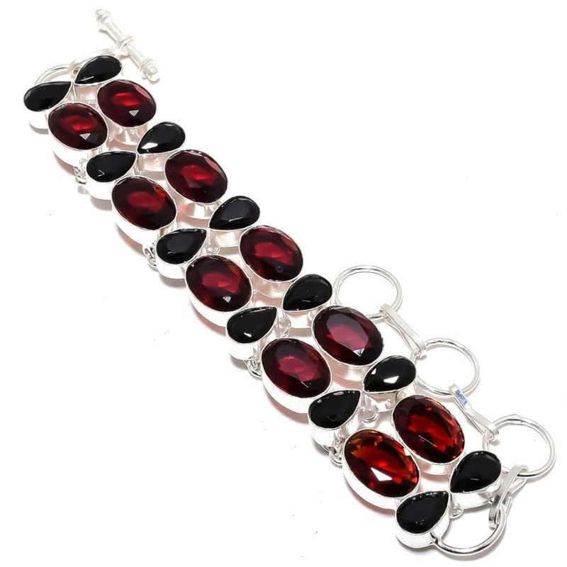 Amazon.com: Bi-Color Tourmaline, Black Spinel Multi-Stone Handmade ...