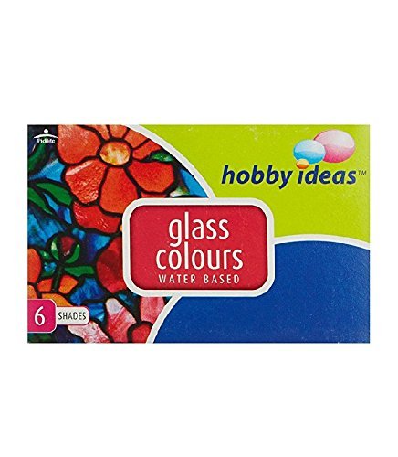 Hobby Ideas - Glass Colours, 6 shades (n=pack of 2) (colors, paint ...
