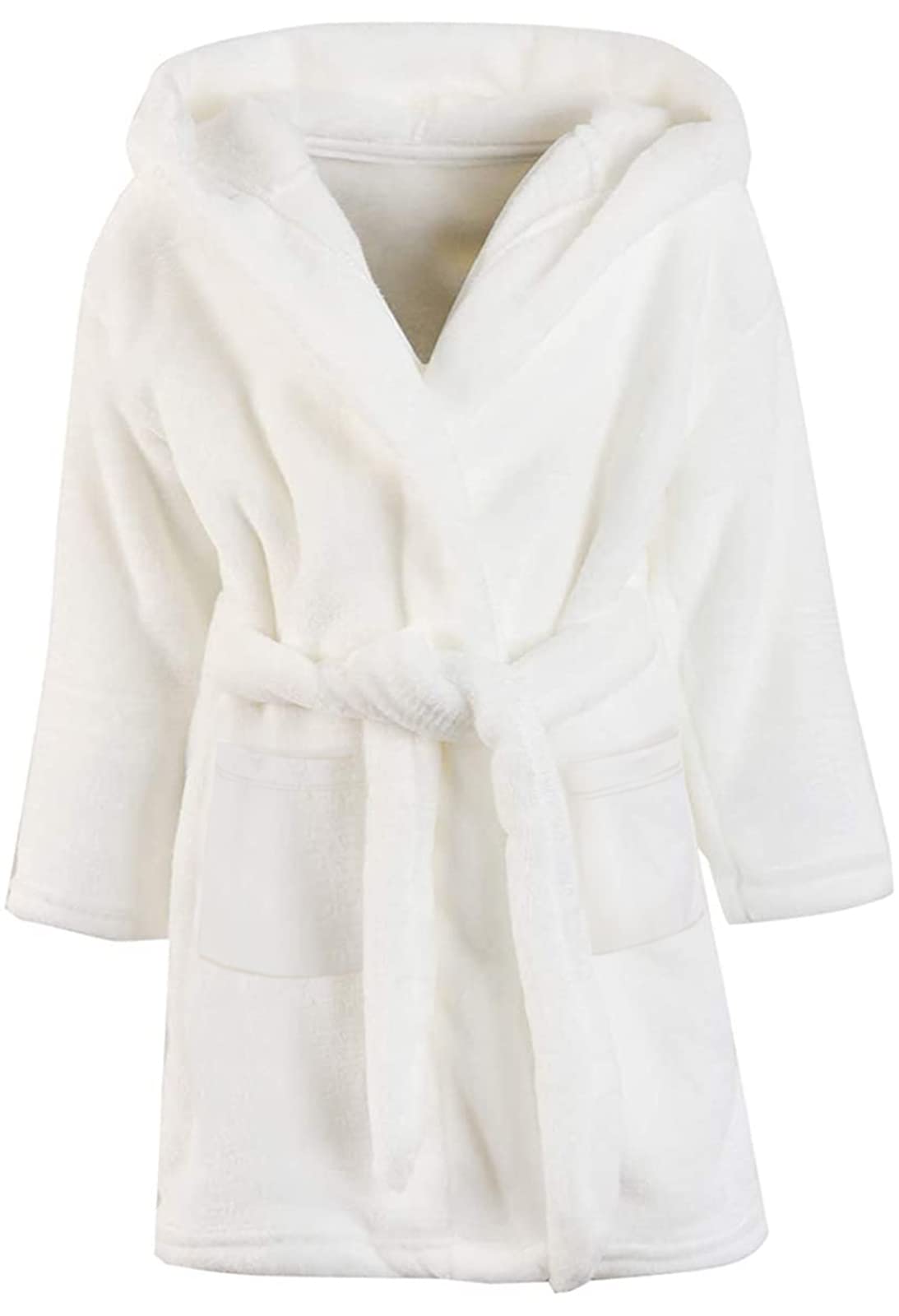 Amazon.com: Umeyda Girls Fleece Hooded Robes, Warm Printed Bath Robe ...