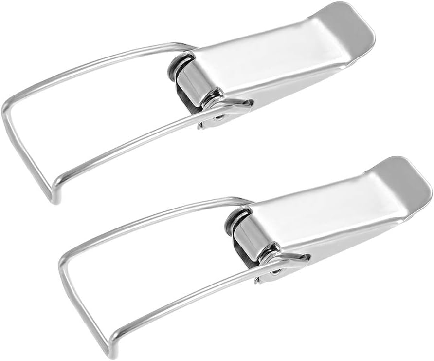 uxcell Stainless Steel 304 Spring Loaded Draw Toggle Latch Catches Hasp ...
