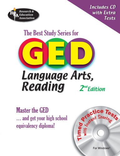 GED Language Arts, Reading w/CD-ROM: - The Best Test Prep for the GED ...