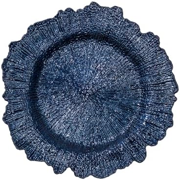 Amazon.com | RYR 13 Inch Blue Charger Plates Plastic Plate Chargers for ...