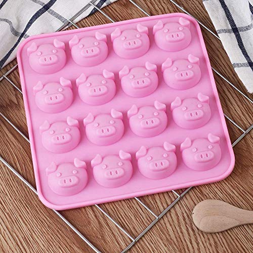 Snapklik.com : Piggy Chocolate Silicone Mold, 4 Packs 16- Cavity Pig ...