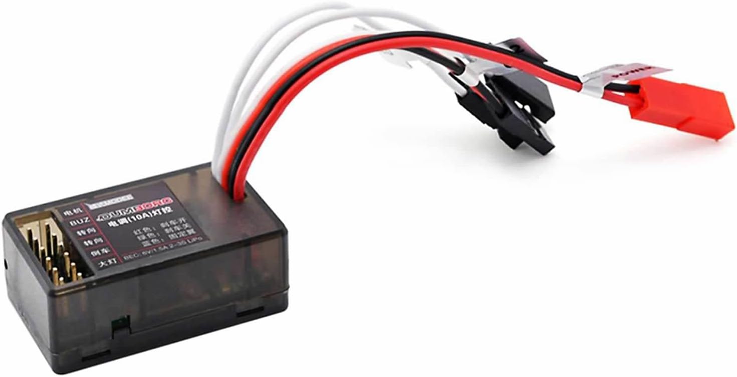Amazon.com: DumboRC 10A Brushed ESC Electric Speed Controller w/Brake Integrated Light for RC ...
