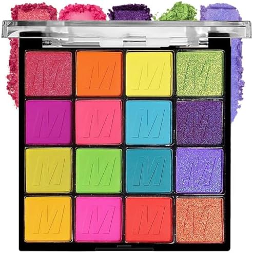 Amazon.com : 16 Colors Matte Shimmer Eyeshadow Palette for Eye Makeup ...