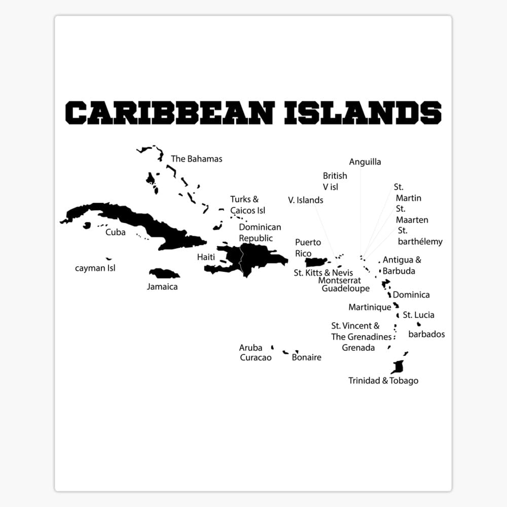 The West Indies Island Names Central America And Caribbean Islands