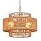 Widluth 23.6" Rattan Chandelier Light Fixture Vintage 6-Lights Boho ...