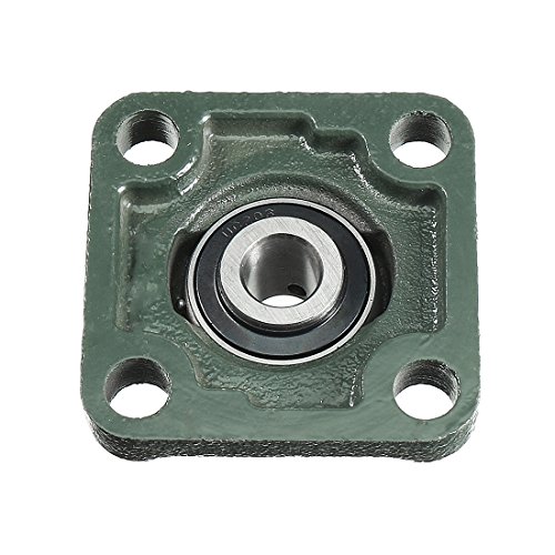 sourcingmap Pillow Block Cast Bearing UCF202 15mm Mounted Bear Square ...
