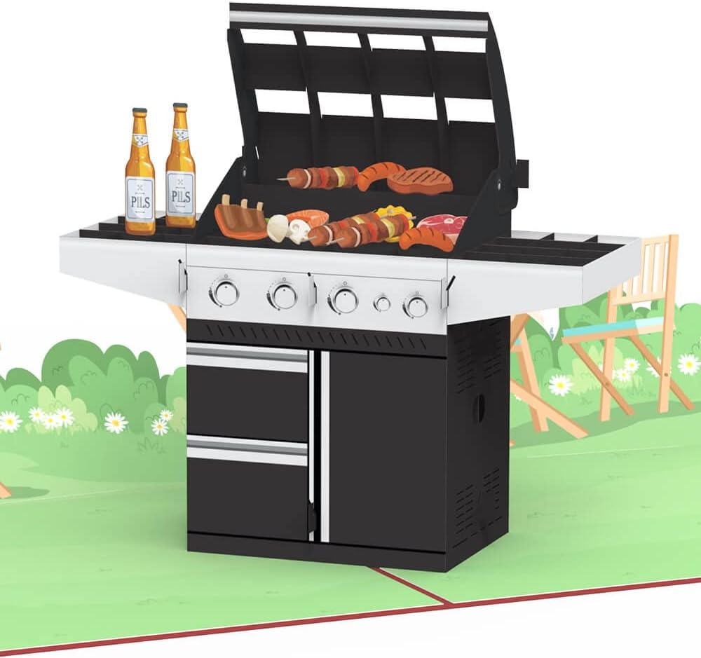 papercrush® Pop Up Card Grill - Funny 3D Birthday Card for Men (Husband ...
