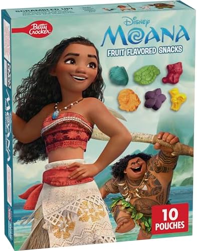 Amazon.com: Betty Crocker Disney Moana Fruit Flavored Kids Snacks, Fat ...