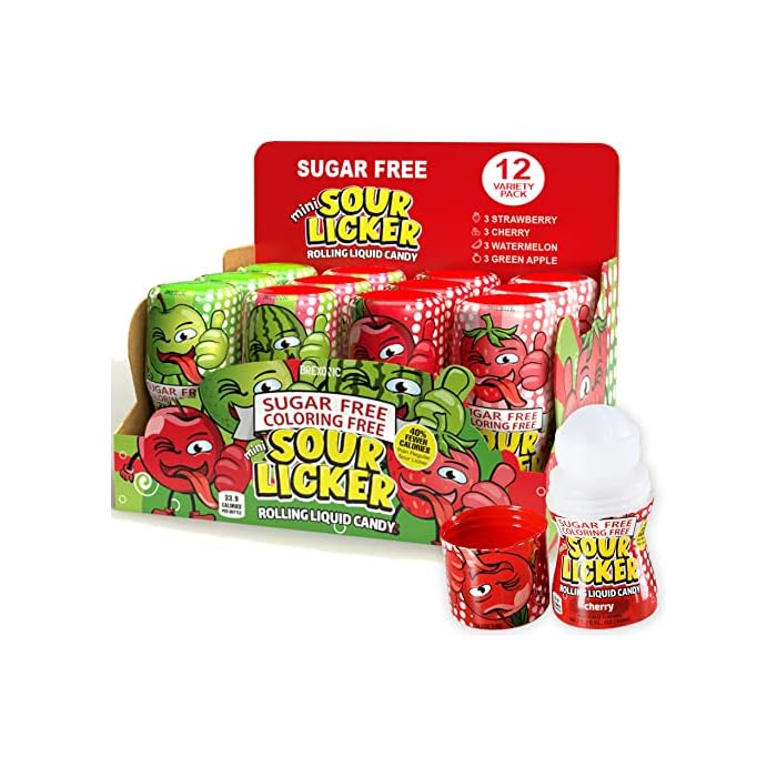 Buy Sugar Free Candy Sour Licker No Coloring Added, Gluten Free, Slime ...