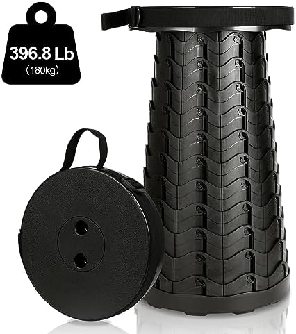 Fiqops Tragbarer Klapphocker Faltbar Tragfähigkeit 180 kg,Leichte ...