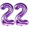 Amazon.com: KatchOn, 22 Balloon Number Purple - 40 Inch | 22 Number ...