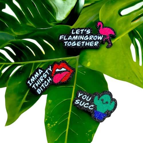 Amazon.com: Magnetized Plant Charms; 3D Printed Sassy Magnets for ...