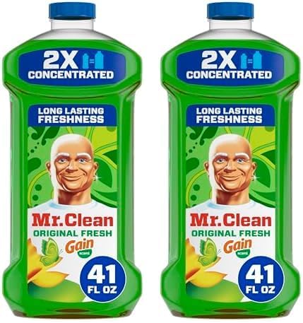 Amazon.com: Mr. Clean 2X Concentrated Multi Surface Cleaner with Gain ...