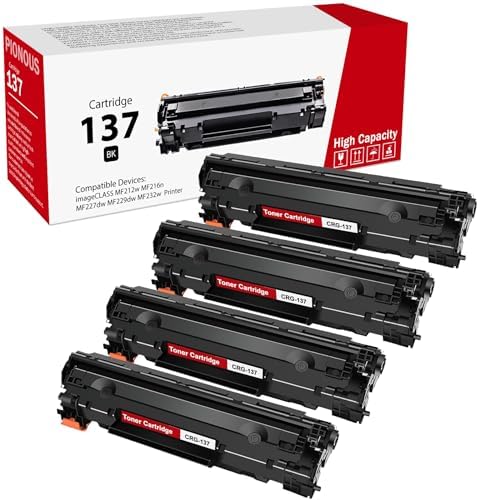 Amazon.com: 137 High-Yield Black Toner Cartridge 4-Pack Replacement for ...