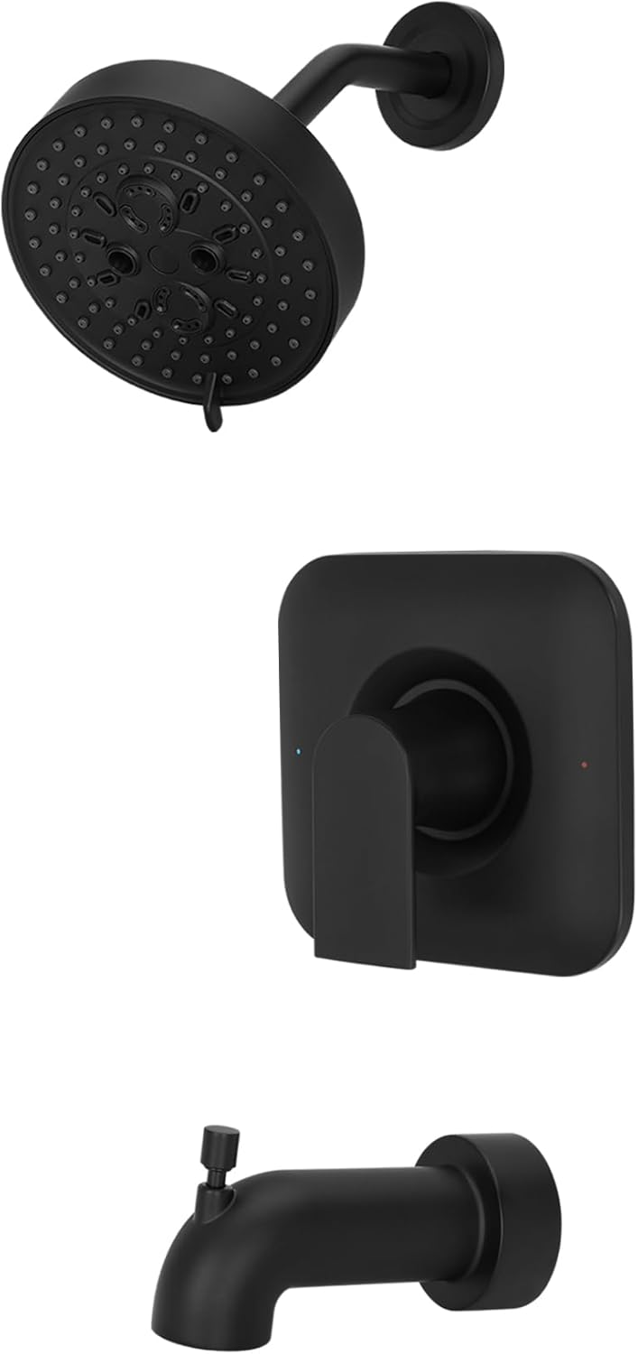 T2473EPBL Black Shower System Compatible with moen T2473EPBL Shower ...