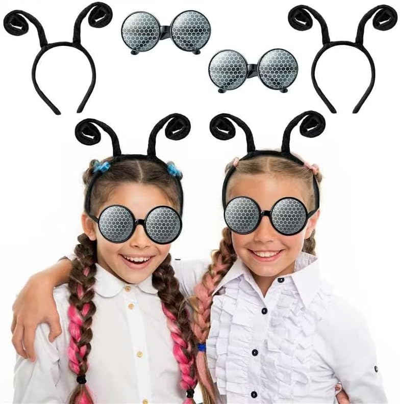 Amazon.com: Yopyame 4PCS Fly Costume Bug Accessories Set Black Velvet ...