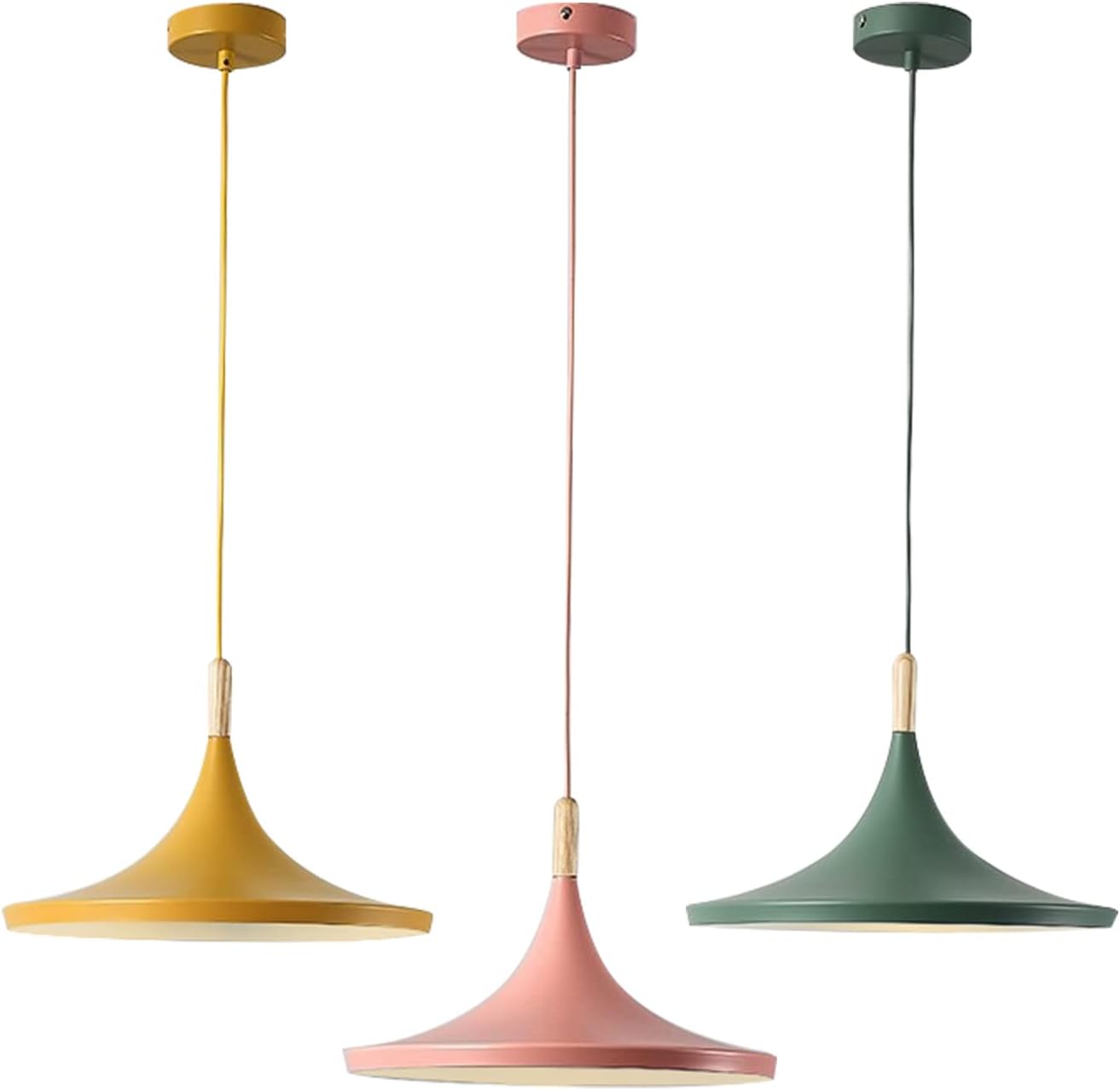 CraftThink Nordic Modern Ceiling Light Fixture, Macaron Pendant Light ...