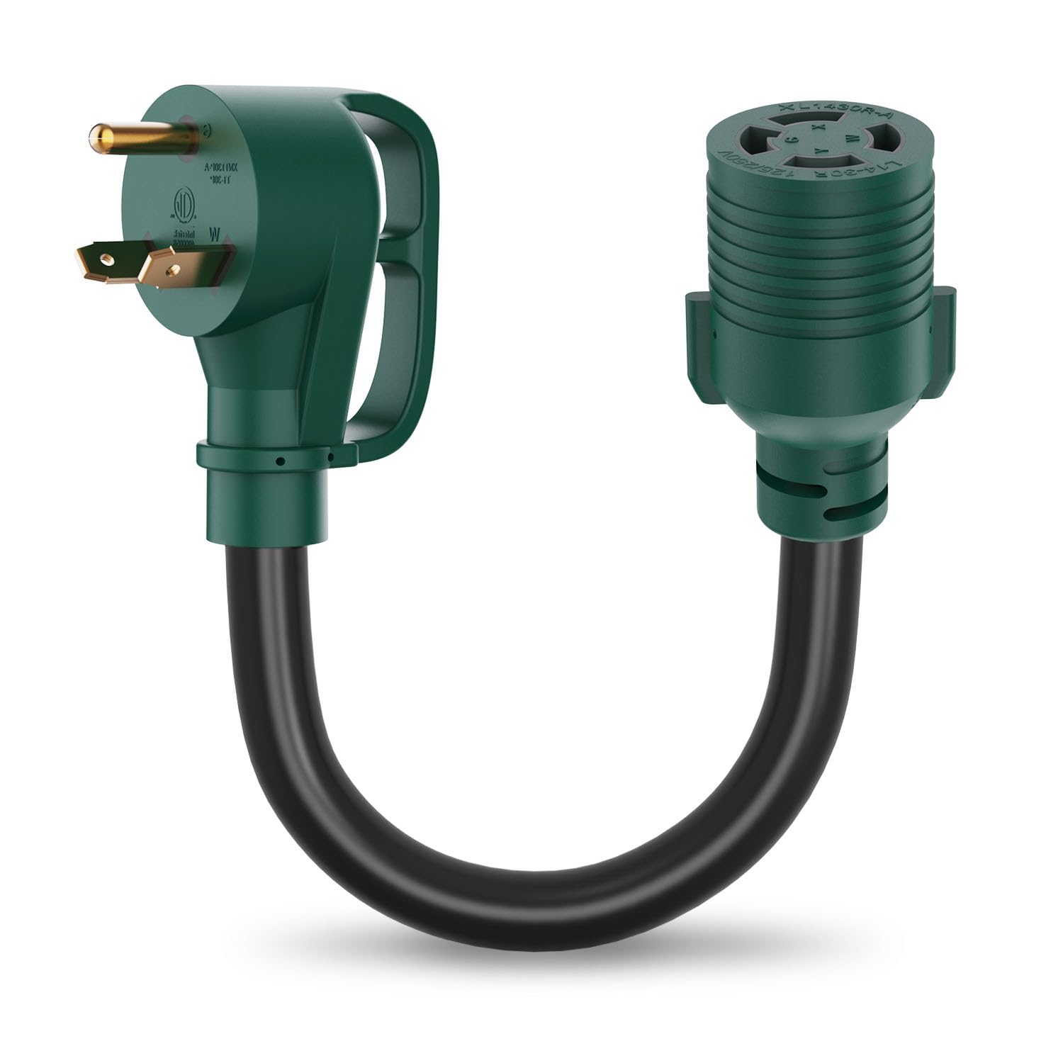 Snapklik.com : NEMA TT-30P To L14-30R Adapter Cord, 30 Amp 3 Prong To 4 ...