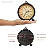 Buy about SPACE Vintage Alarm Clock Round Silent Analog Table Clock Non ...