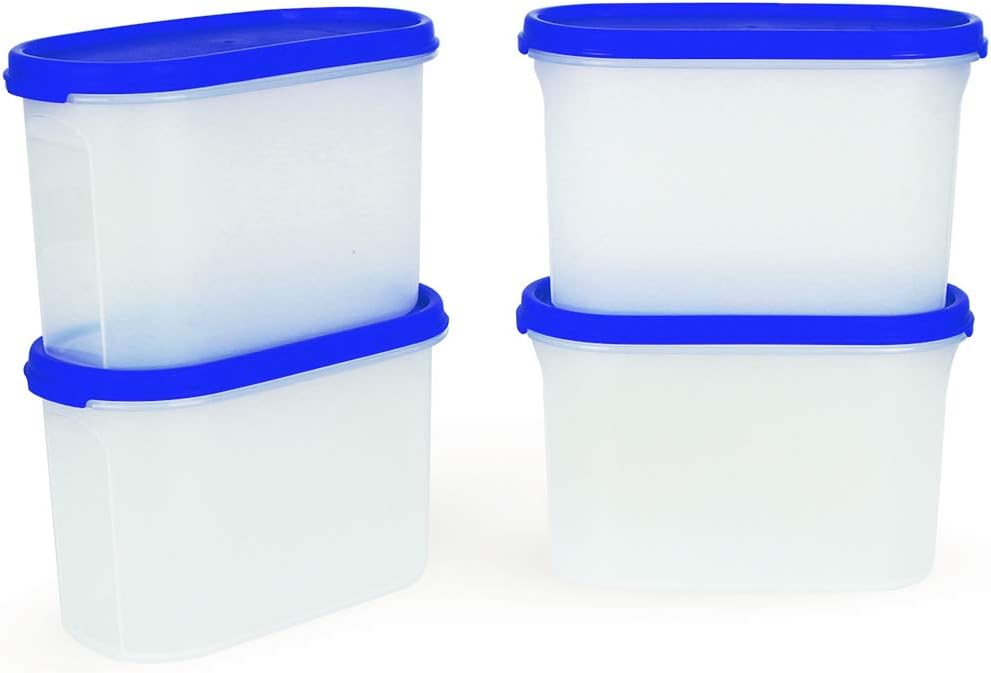 Amazon.com: Tupperware Modular Mates Oval Set. Brilliant Blue: Food ...