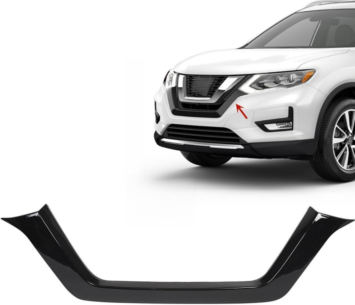 Amazon.com: SKYYO Front Bumper Trim Glossy Black Compatible with For ...