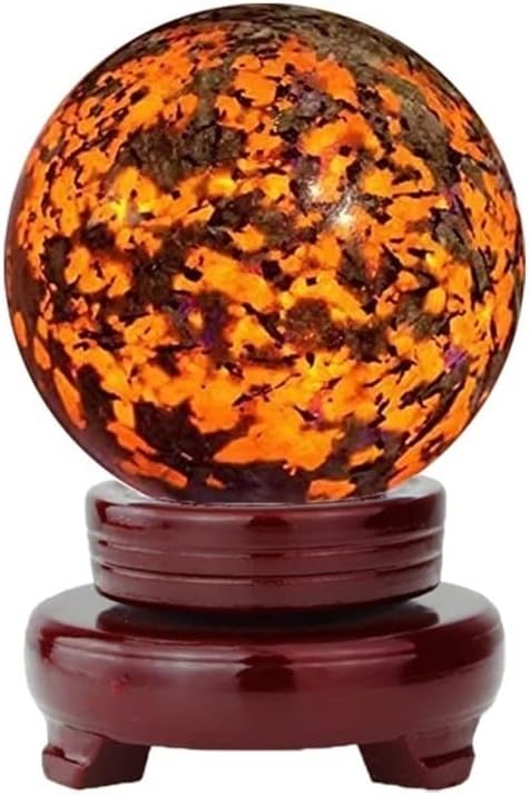 Amazon.com: SBOTTON 5A+ Natural Yooperlite Stone Crystal Ball,Crystals ...