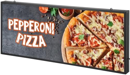 Amazon.com: VEVOR Programmable LED Sign, P6 Full Color LED Scrolling ...