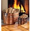 Amazon.com: Plow & Hearth Vintage-Style Antique Copper Firewood Bucket ...