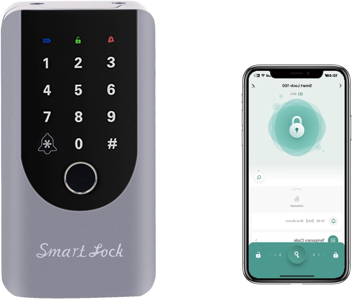 KENRONE Security Key Lock Box,Built-in Doorbell Wireless Lock Box with ...