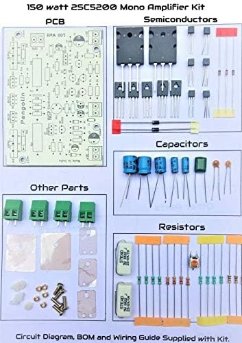 VASP 150 Watt Mono Amplifier Kit using 2SC5200 NPN Power transistor ...