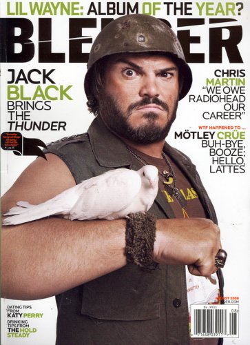 Blender Magazine August 2008 Issue Features Jack Black Cover - Livros ...
