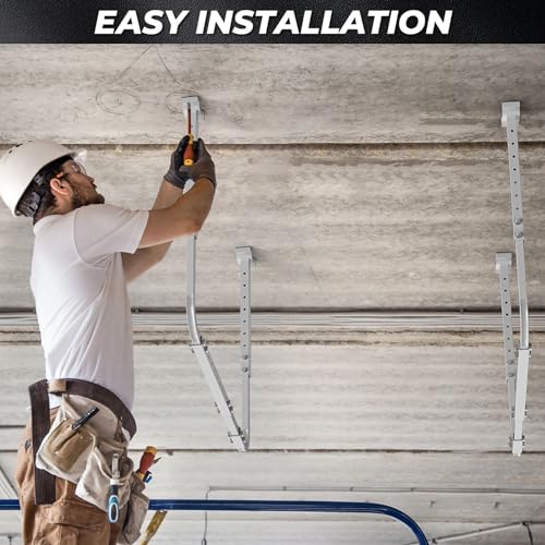 Snapklik.com : Ruiru Bro Overhead Garage Storage Rack,Adjustable Garage ...