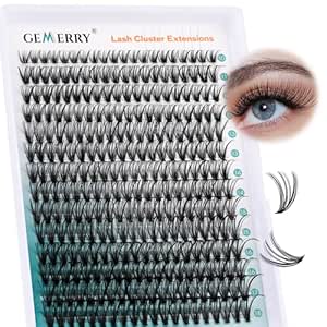 Amazon.com: Lash Clusters GEMERRY 280pcs Clusters Lashes D Curl Soft&Natural Individual Lashes ...