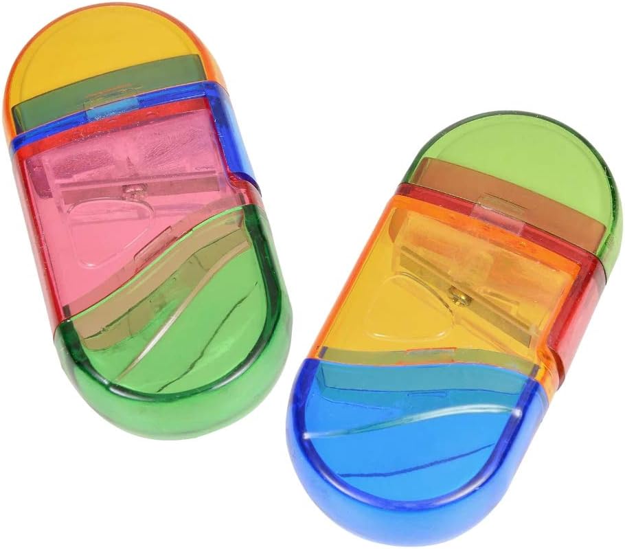 Amazon.com : The Pencil Grip Eisen Pencil Sharpener and Eraser Combo, 2-in-One Sharpener Eraser ...