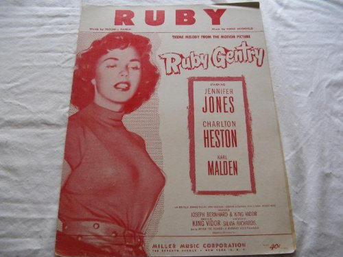 RUBY RUBY GENTRY 1953 SHEET MUSIC SHEET MUSIC FOLDER 406: RUBY RUBY ...