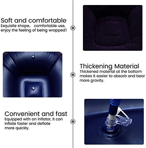 DLOETT – Silla inflable grande y perezosa para sofá reclinable sala de ...