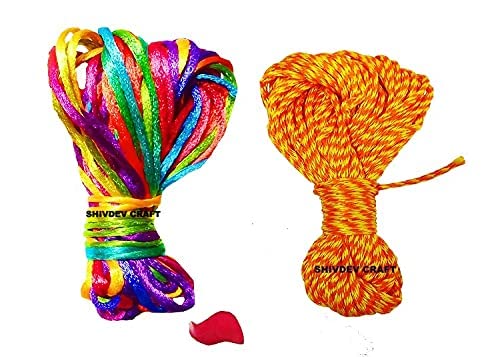WIFFO Pooja Dhaga Mauli Thread Kalawa Religious Raksha Sutra Roli Moli ...