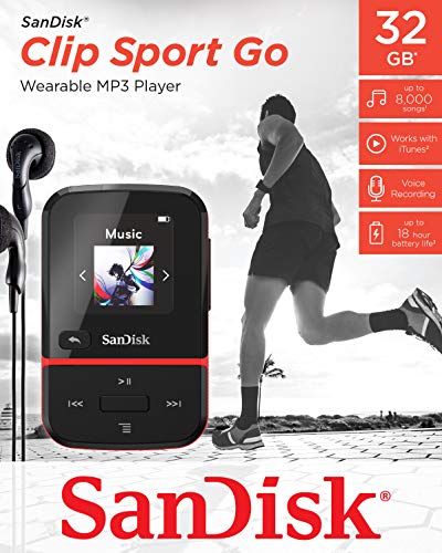 SanDisk Clip Sport Go 32GB MP3-speler Rood – Traxiocertified
