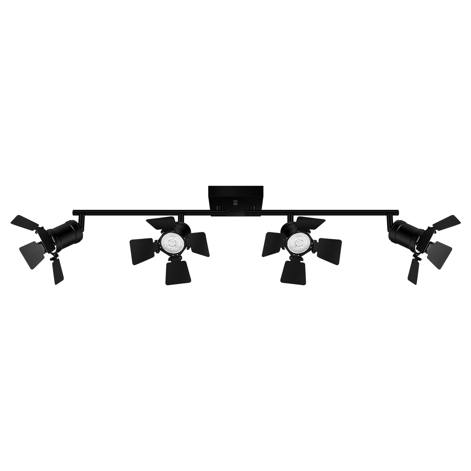 Track Lighting Fixtures Ceiling, Black Track Lighting with Rotatable ...